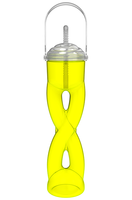 20oz Blow Molded Helix Yard with Threaded Twist Lid, Detachable Carry ...